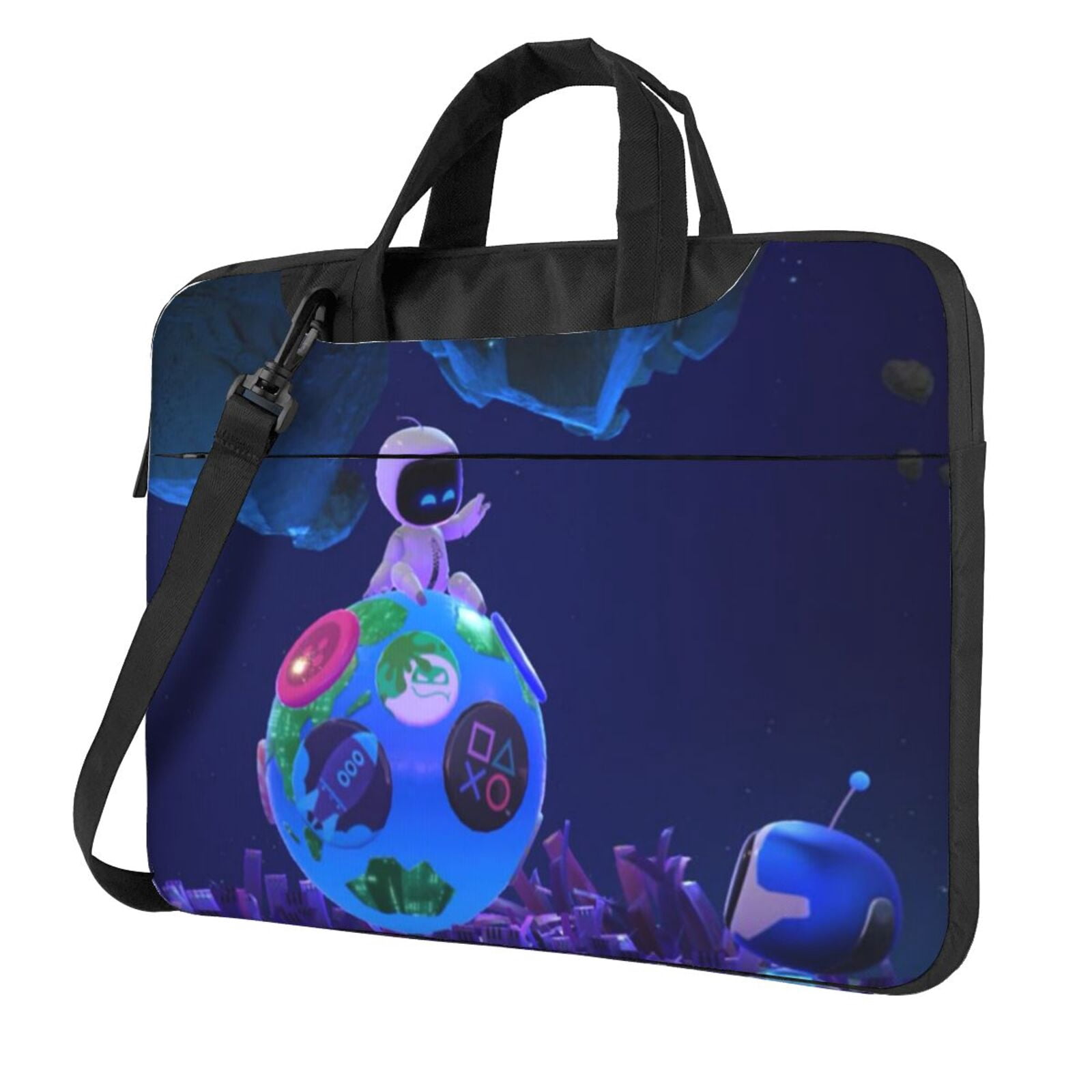 Astro Bot Laptop Carrying Case 15.6 Inch Laptop Bag Computer Protective Case Shoulder Strap ...