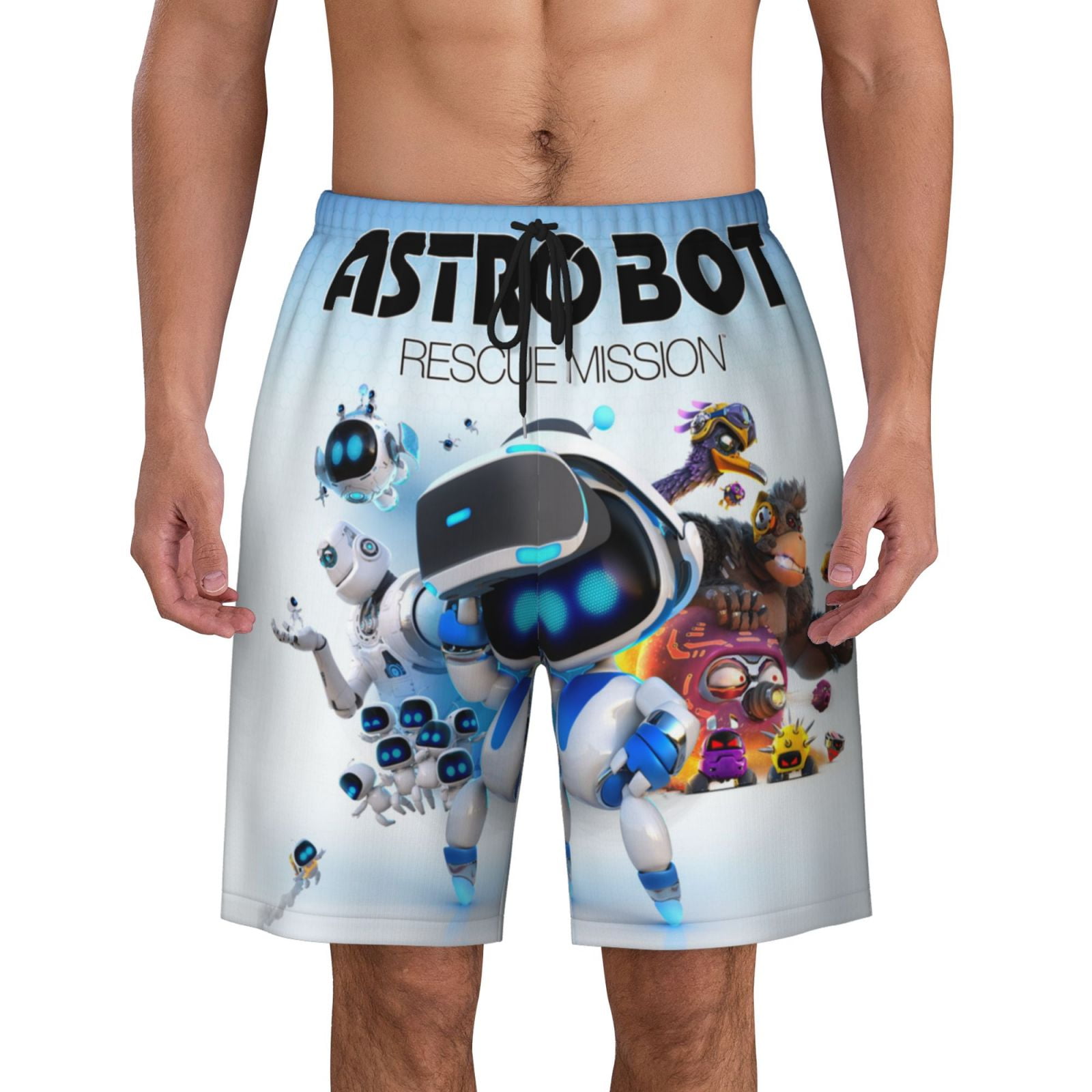 Astro Bot Men's Swim Trunks Quick Dry Board Shorts Bathing Suit ...