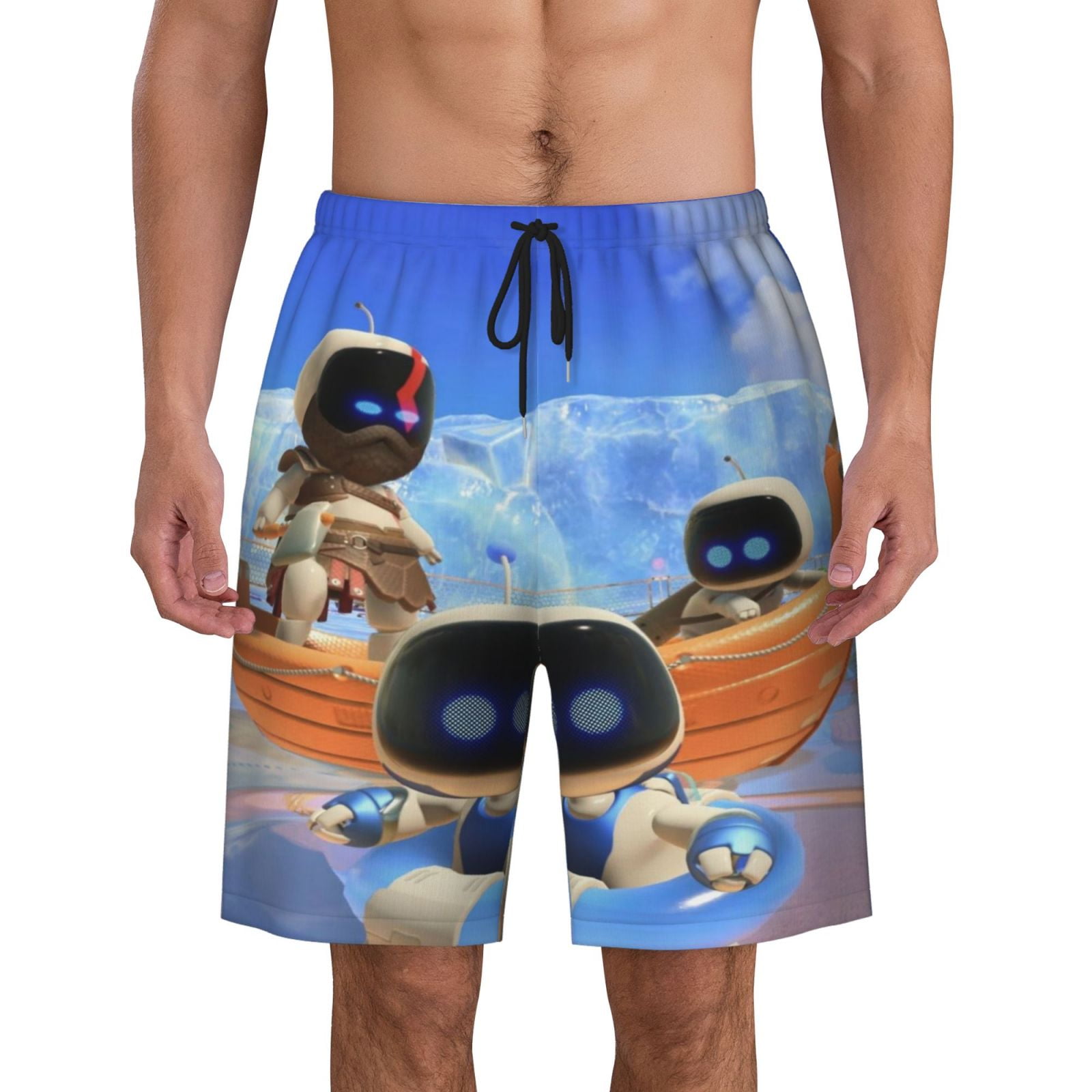 Astro Bot Men's Swim Trunks Quick Dry Board Shorts Bathing Suit ...