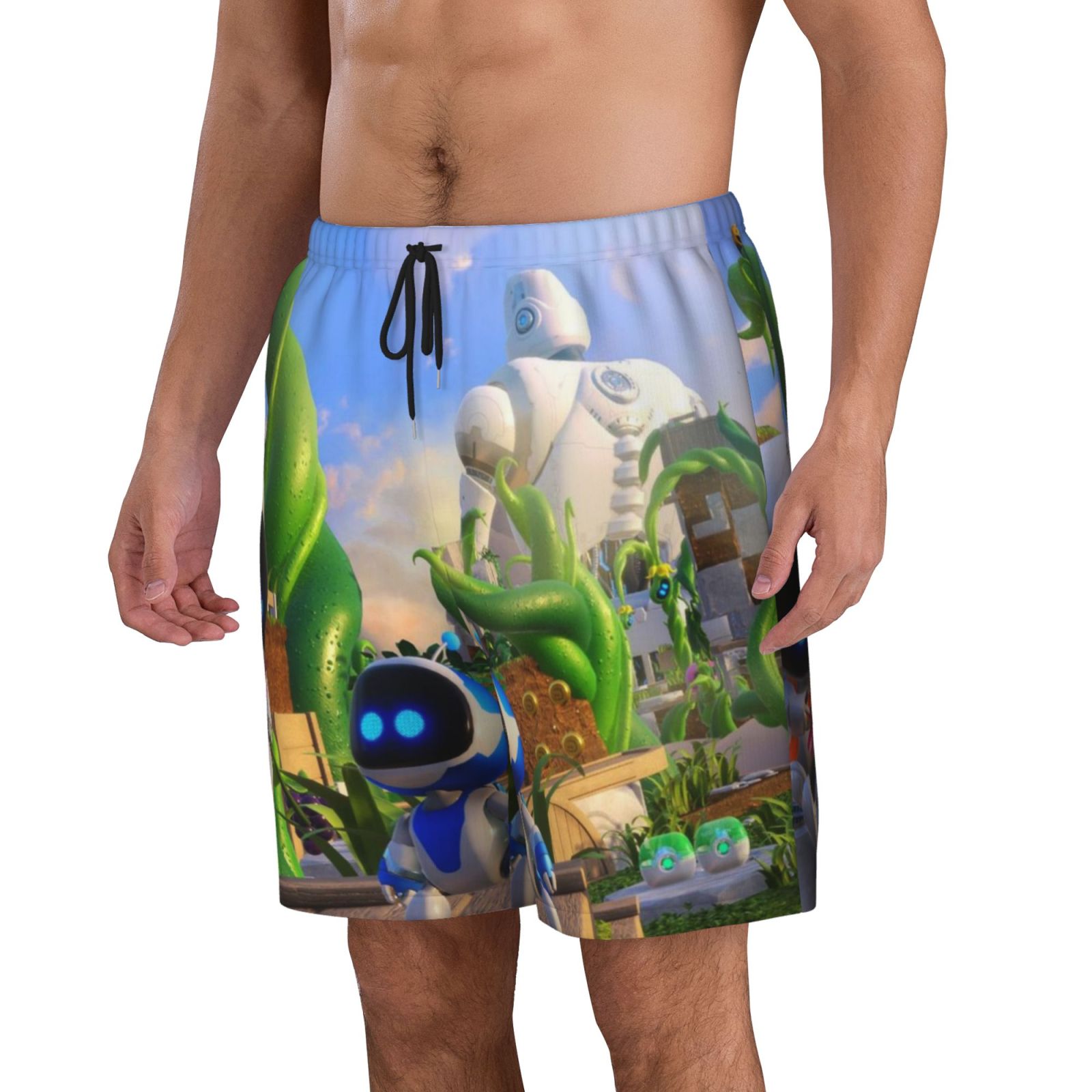 Astro Bot Mens Swim Trunks Quick Dry Board Shorts Beach Shorts Swimwear ...