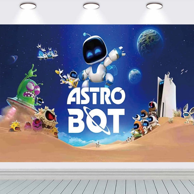 Astro Bot Party Supplies Background Backdrop Taspestry Banner Poster ...