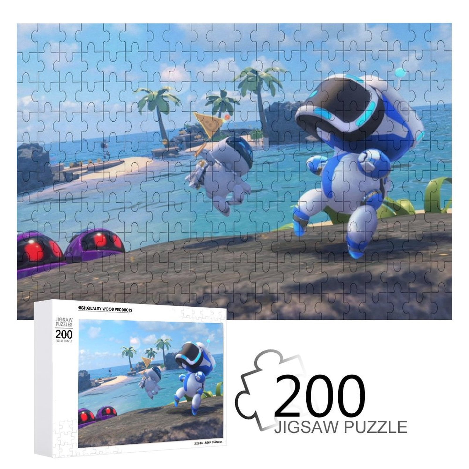 Astro Bot Puzzle For Adults & Kids - 200 PCS Jigsaw Puzzle - Walmart.com