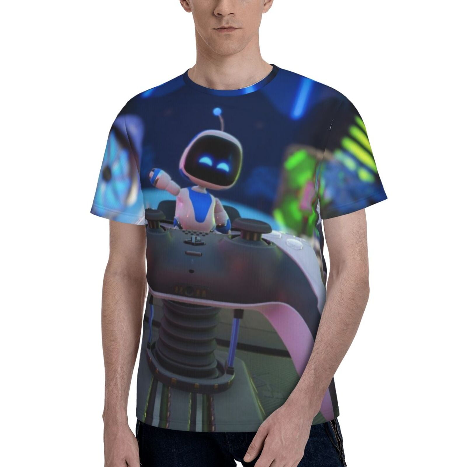 Astro Bot T-Shirts 3d Printed Short Sleeve Tee Shirt For Men - Walmart.com