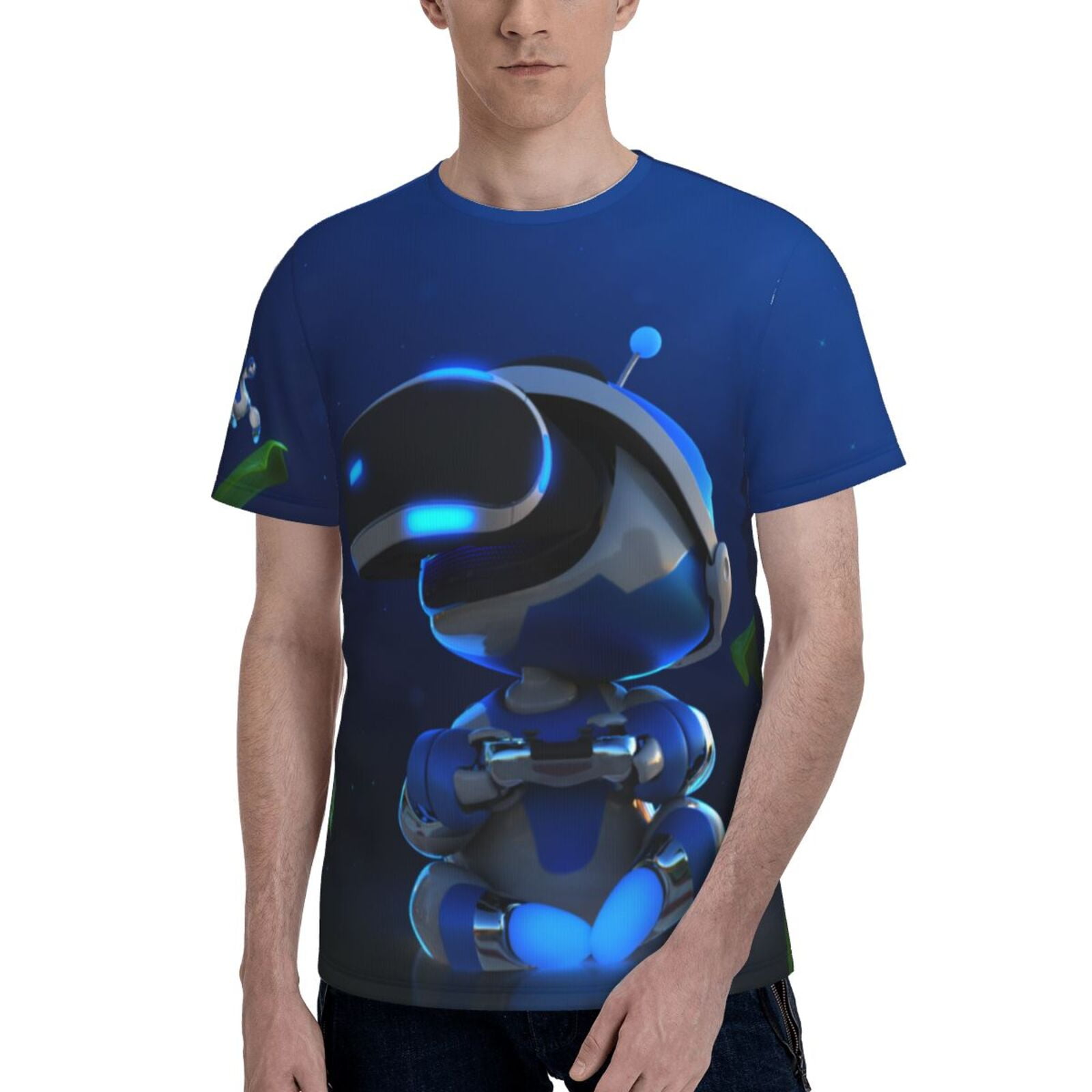 Astro Bot T-Shirts 3d Printed Short Sleeve Tee Shirt For Men - Walmart.com