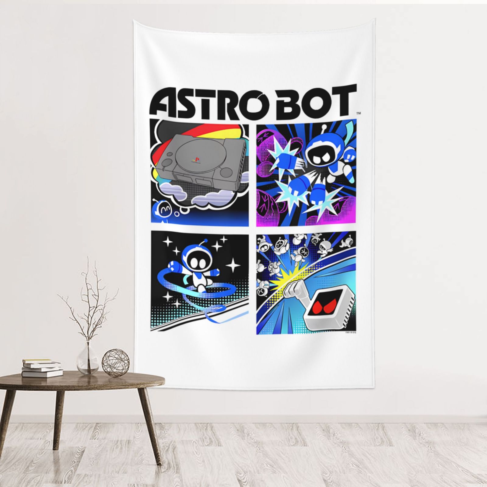 Astro Bot Tapestry Wall Hanging Home Decoration Wall Blanket Dormitory ...