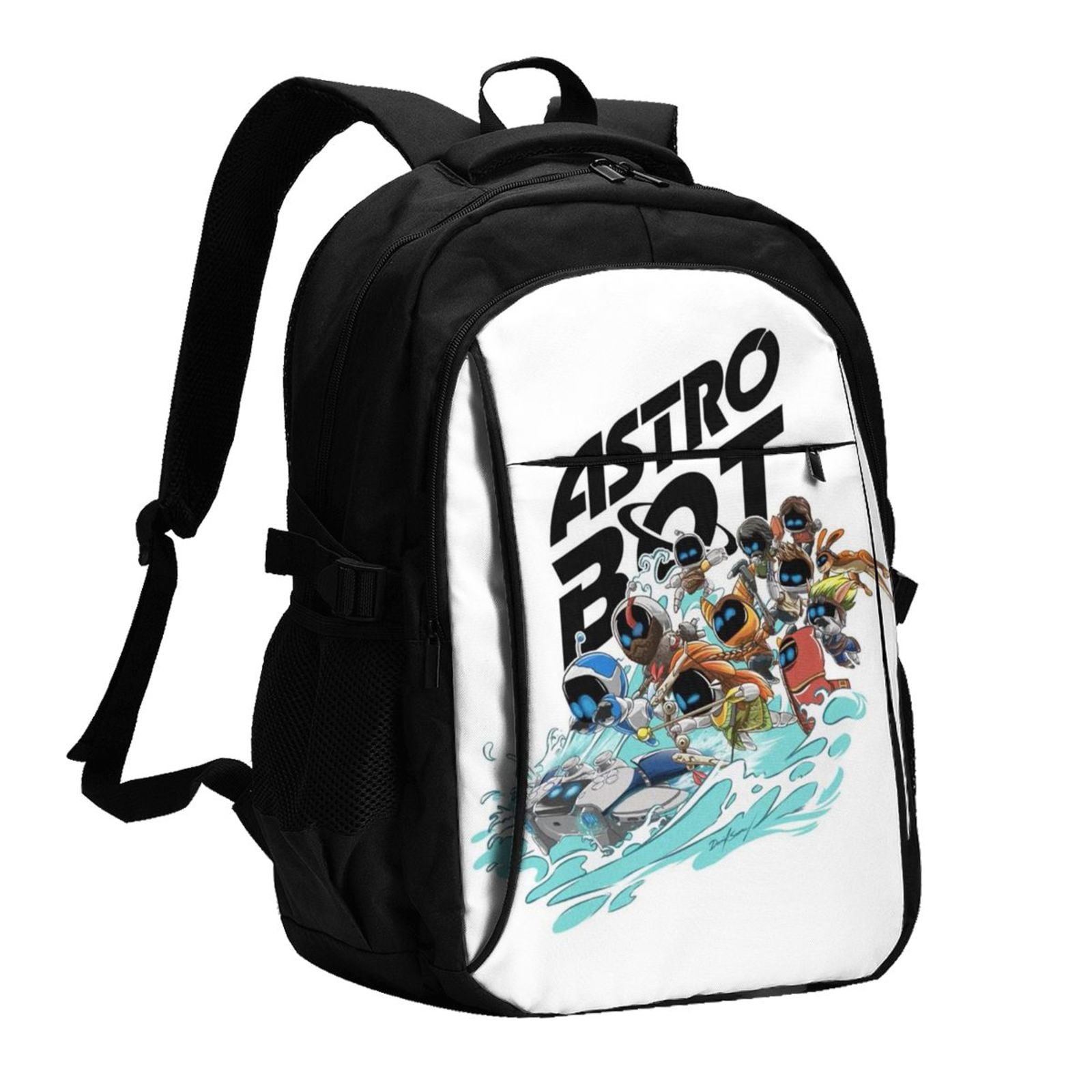 Astro Bot Travel Backpack With Usb Port Stylish Unisex Hiking Backpack ...
