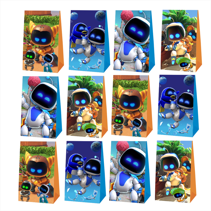 Astro Bot Treat Bags Candy Decorations Party Favor Supplies Birthday ...