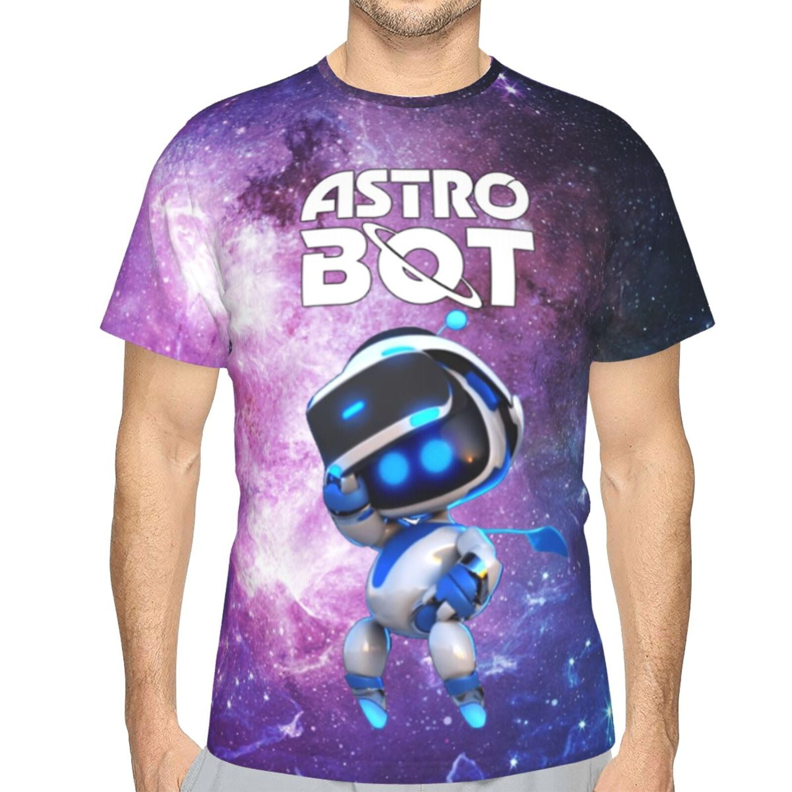 Astro Bot Unisex 3d Pattern Printed Short Sleeve T-Shirts Casual ...