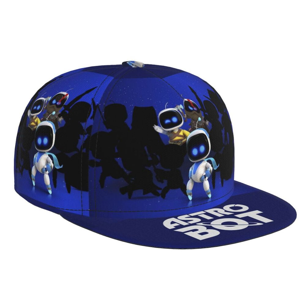 Astro Bot Unisex Flat Brim Cap Fashion Adjustable Fitted Hat Baseball ...