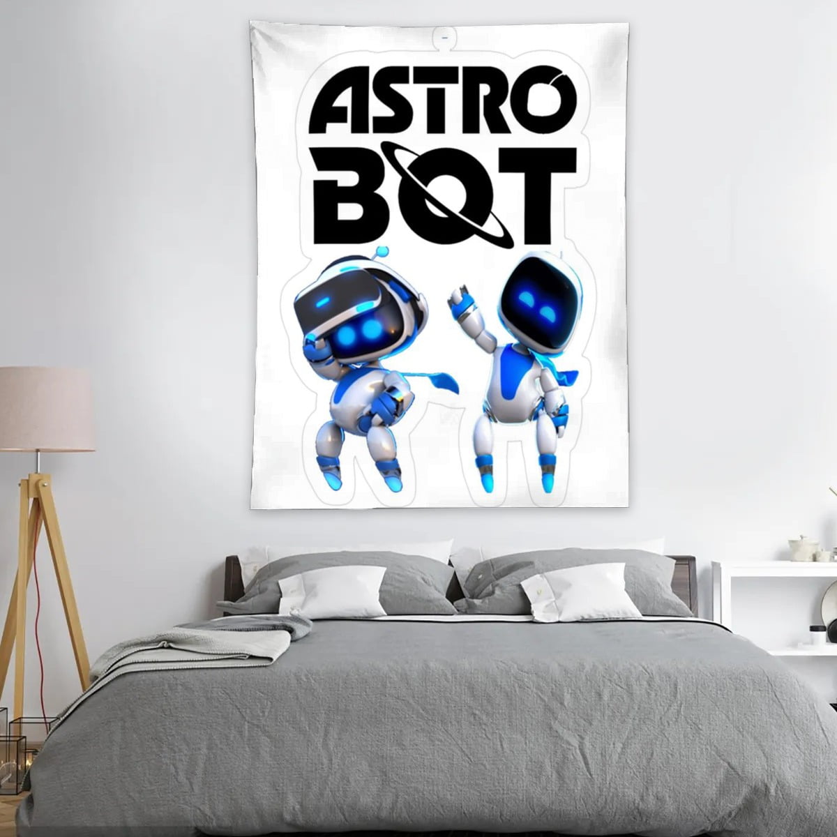 Astro Bot tapestry's unique design and bright colors make any space ...