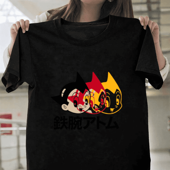 Astro Boy 3 Step Head Anime Mecha Blueprint Vector Silhouette Unisex T ...