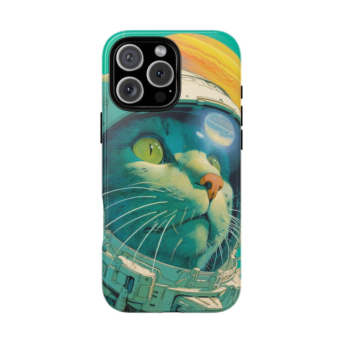 Astro Cat Astronaut Cosmic Space Adventure Phone Case with iPhone 17 to ...