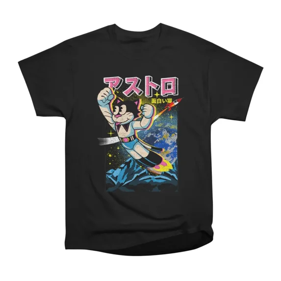 Astro Cat T-Shirt Tee Gift For Him Merch For Her Apparel For Friend ...