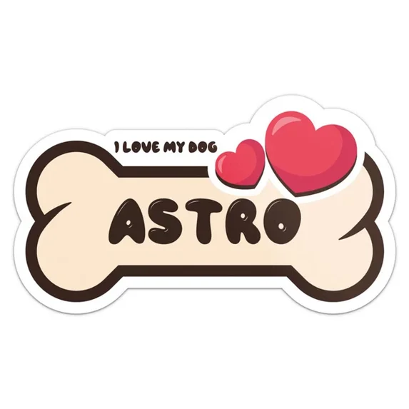 Astro Dog Sticker Phone Decal Water Bottle Stickers Car Decals, Laptop ...