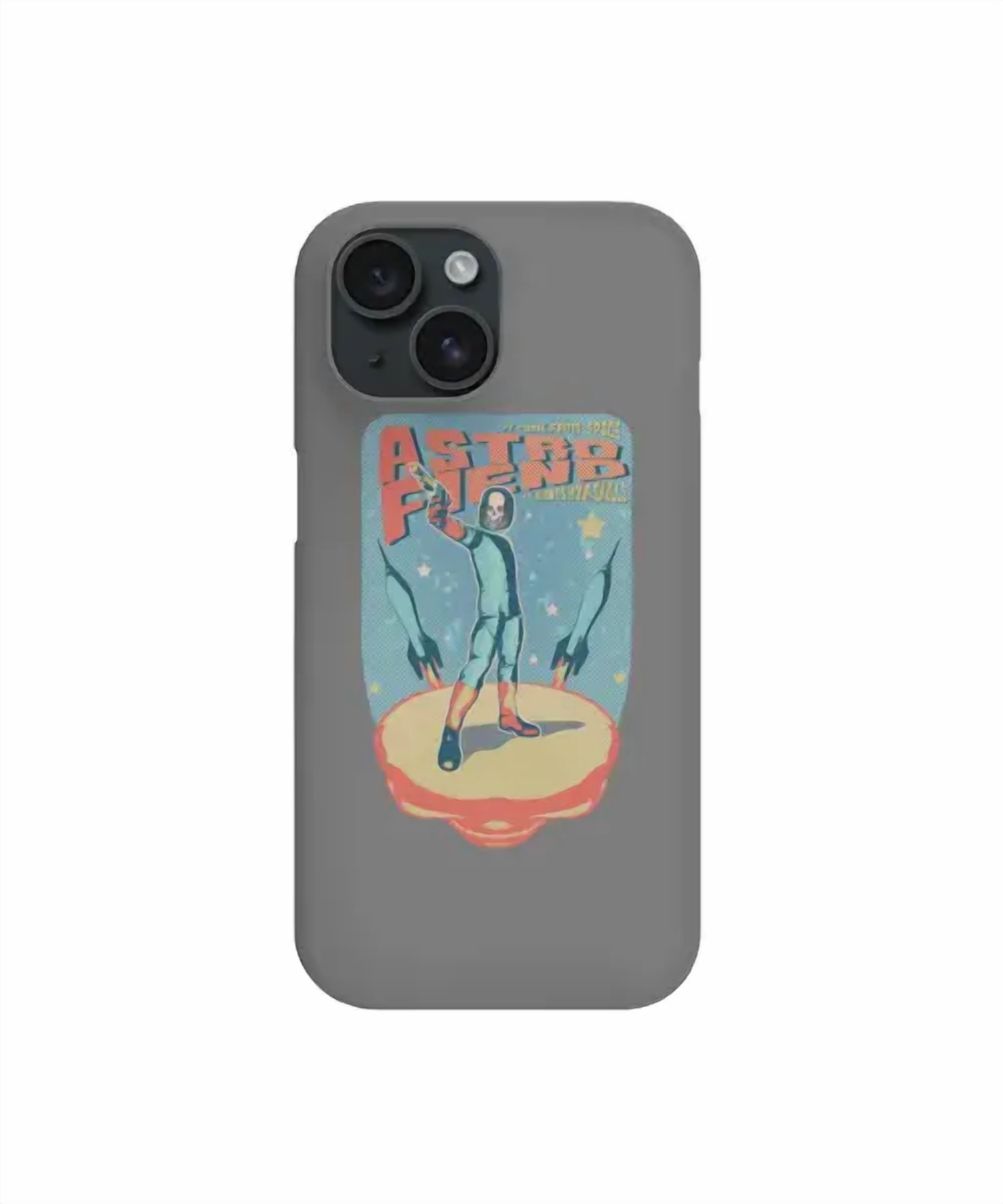 Astro Fiend Astronaut Space Misfits Art Phone Case for iPhone 16 15 14 ...