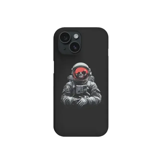Astro-Nomad of Doom Space Skeleton Head Phone Case for iPhone 16 15 14 ...