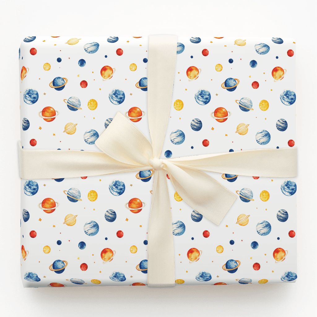 Astro Orbit - Christmas Wrapping Paper Roll - Gift Wrap for Holidays ...