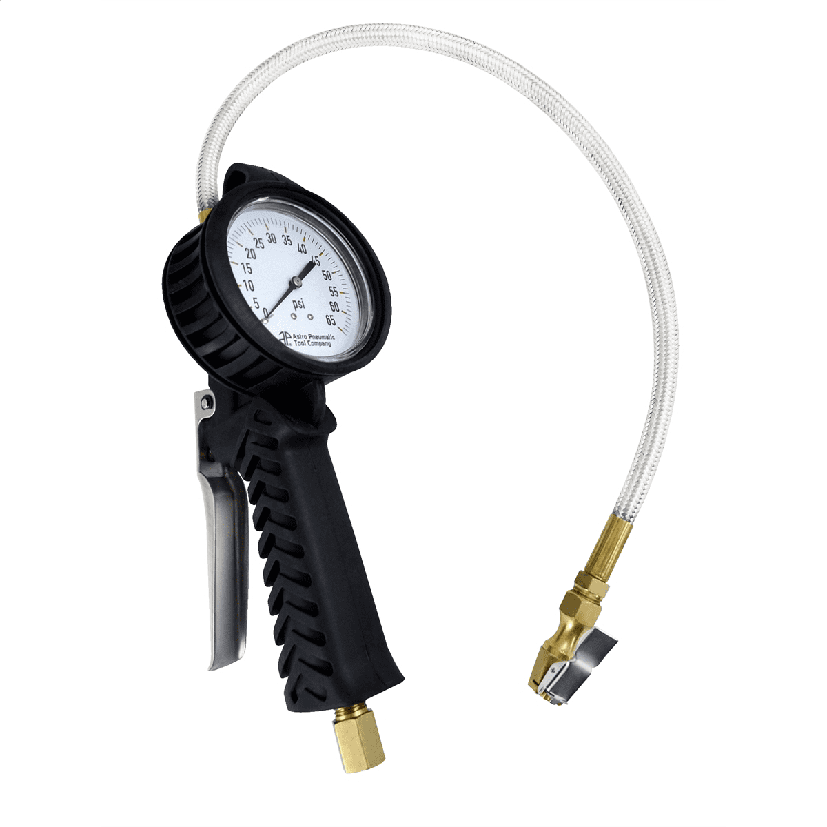 Astro Pneumatic 3082 Dial Tire Inflator with Stainless Hose - 0-65psi ...