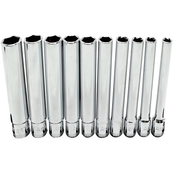 (10-Piece) 3/8 in. Drive Extra Deep Metric Socket Set - Walmart.com