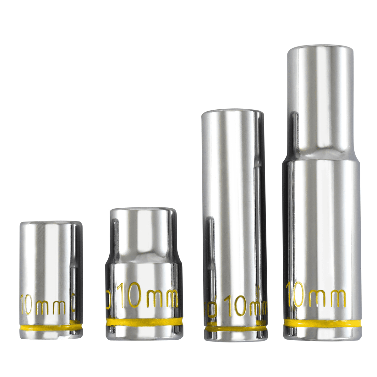 Astro Pneumatic 4pc UV Glowing 10mm Sockets 1/4" 3/8" Drive - Walmart.com