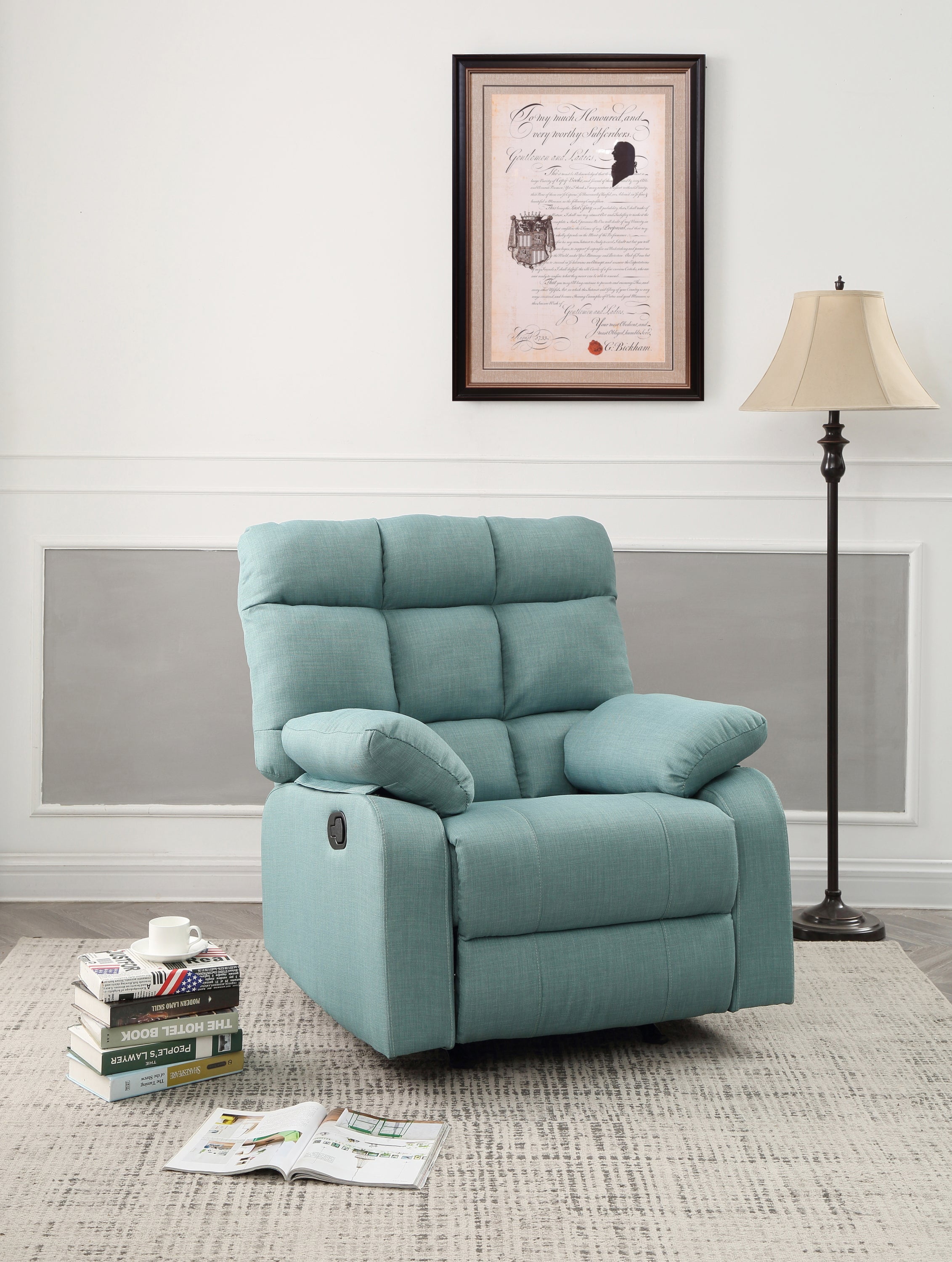 Astro Rocker Recliner -Teal - Walmart.com
