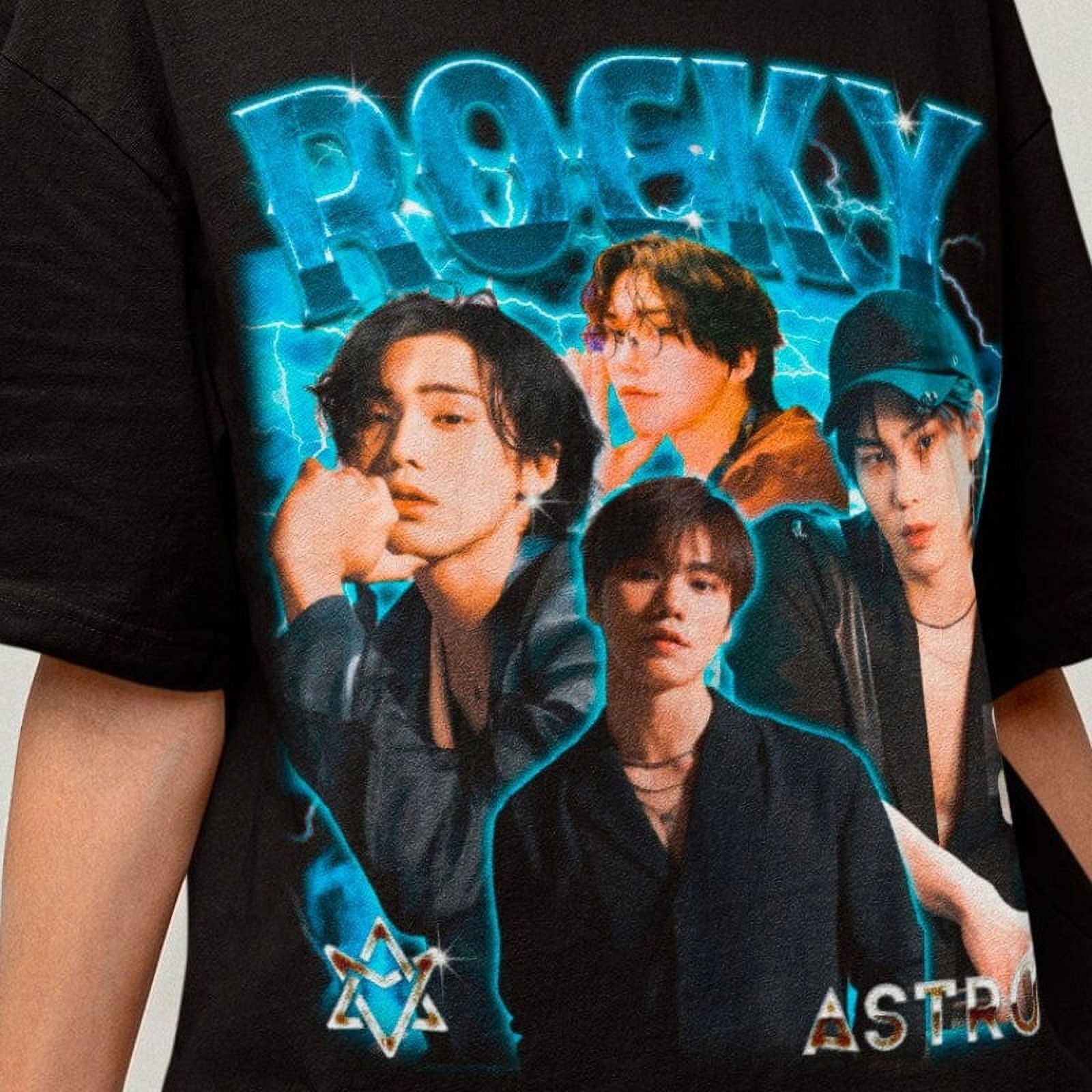 Astro Rocky Retro 90s T-shirt - Astro kpop Shirt - Kpop Merch - Kpop Gift for her or him - Astro ...