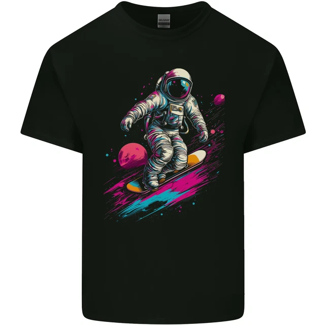 Astro Skater Astronaut Skateboarding Space Mens Womens S-5XL T-Shirt ...