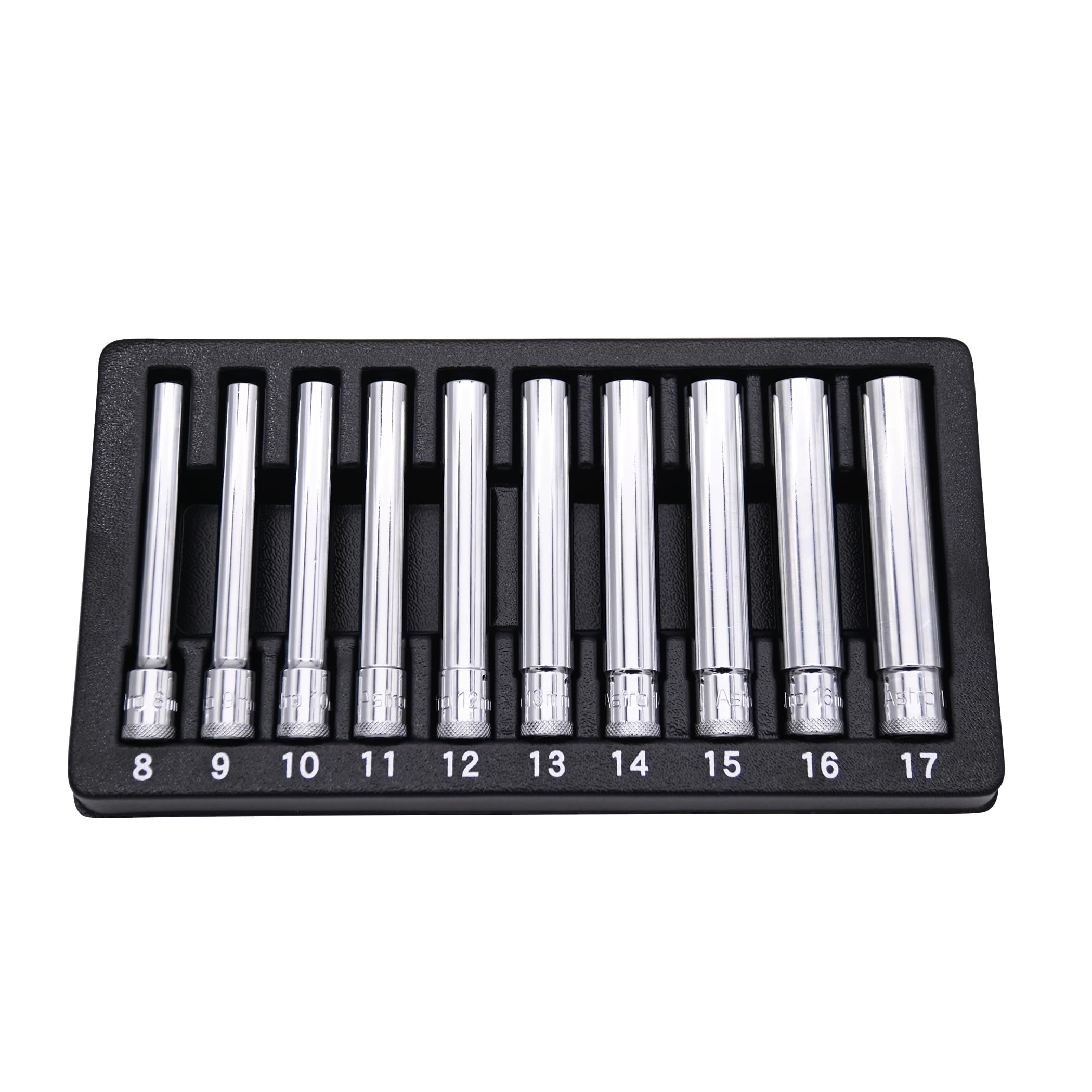 Astro Tools 4110 10pc 3/8" Drive Extra Deep Metric Socket Set C64 ...