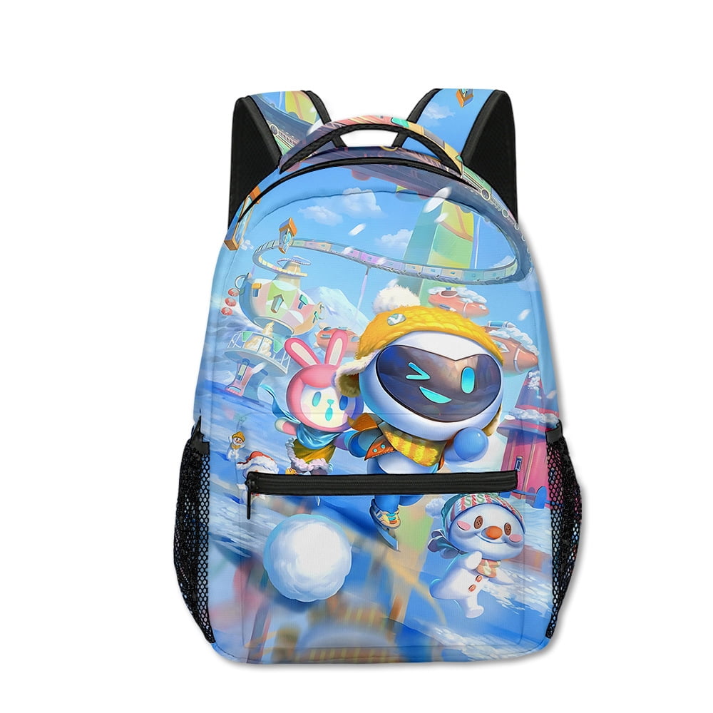 Astro-bot Anime Backpack for Teen/Womens/Mens Cartoon Daypack for ...