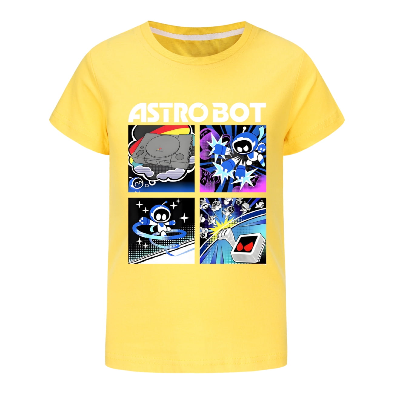 Astro bot Summer Clothing Short Sleeved T-shirt for boy girls Simple ...
