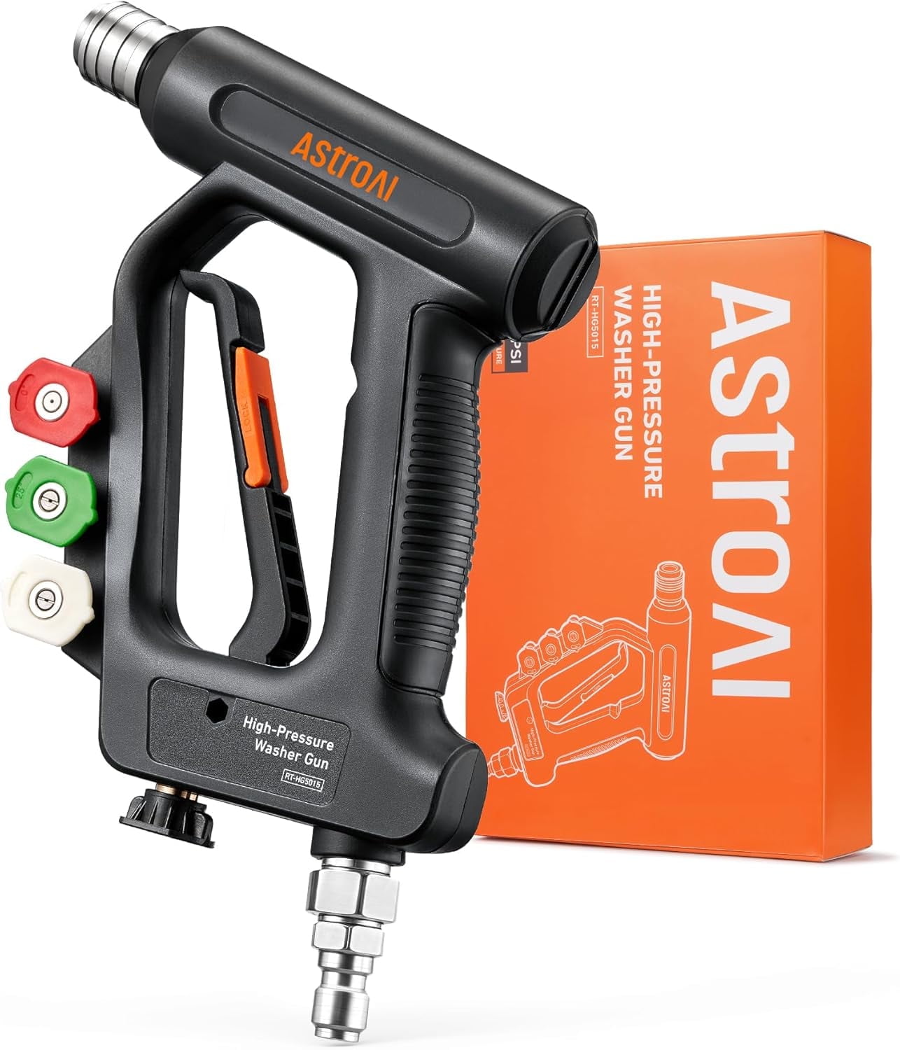 AstroAI Short Pressure Washer Gun with Swivel High Pressure Washer with ...