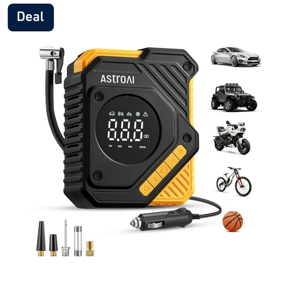 ETENWOLF Cordless Tire Inflator Portable Air Compressor, 160 PSI Air ...