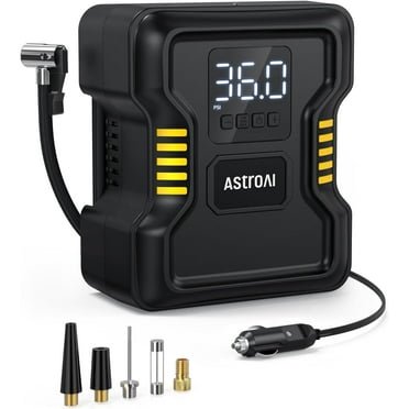 AstroAI Air Compressor Tire Inflator Portable Air Pump Car Tires, 12V DC Integrated Metal ...