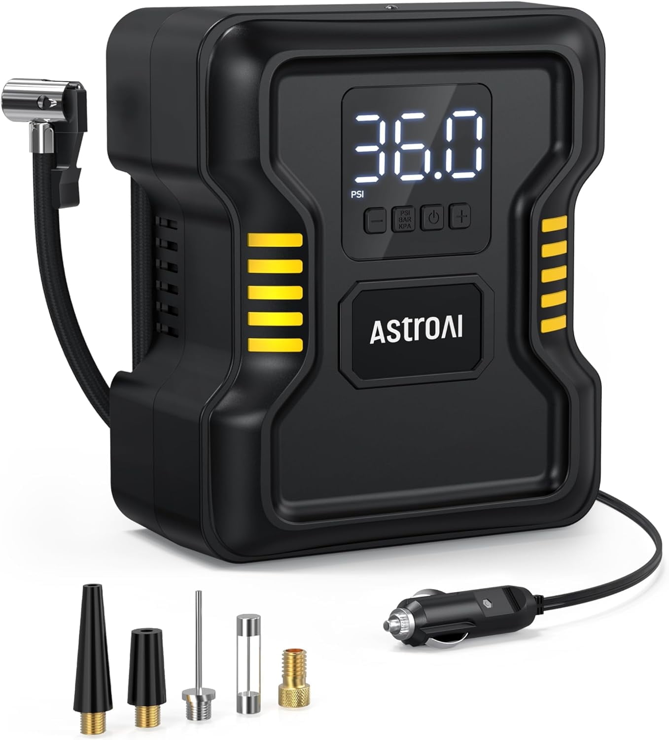 AstroAI Tire Inflator Air Compressor Portable 150PSI Metal Cylinder ...