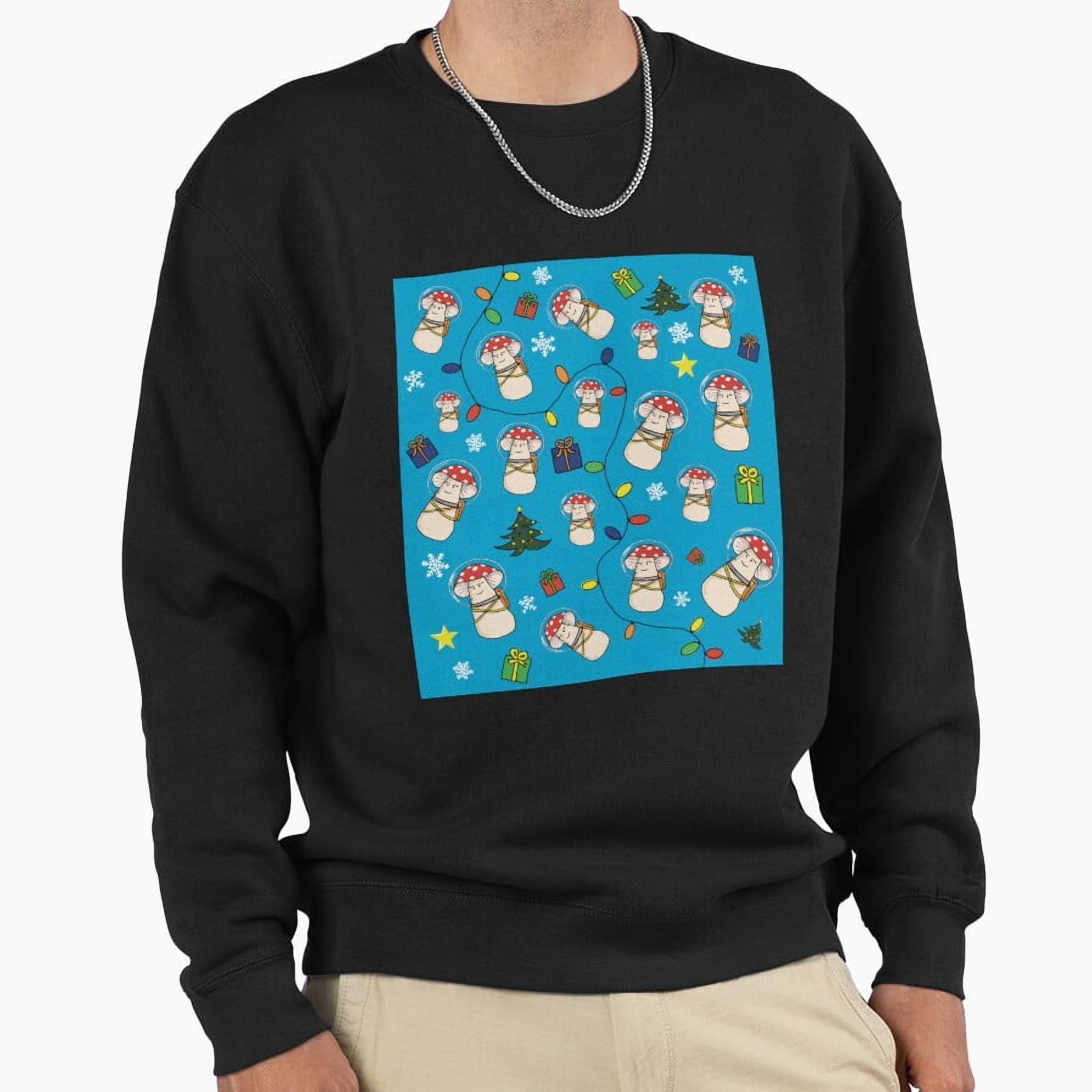 AstroFungi Christmas Decoration Graphic Unisex Sweatshirt Aesthetic ...