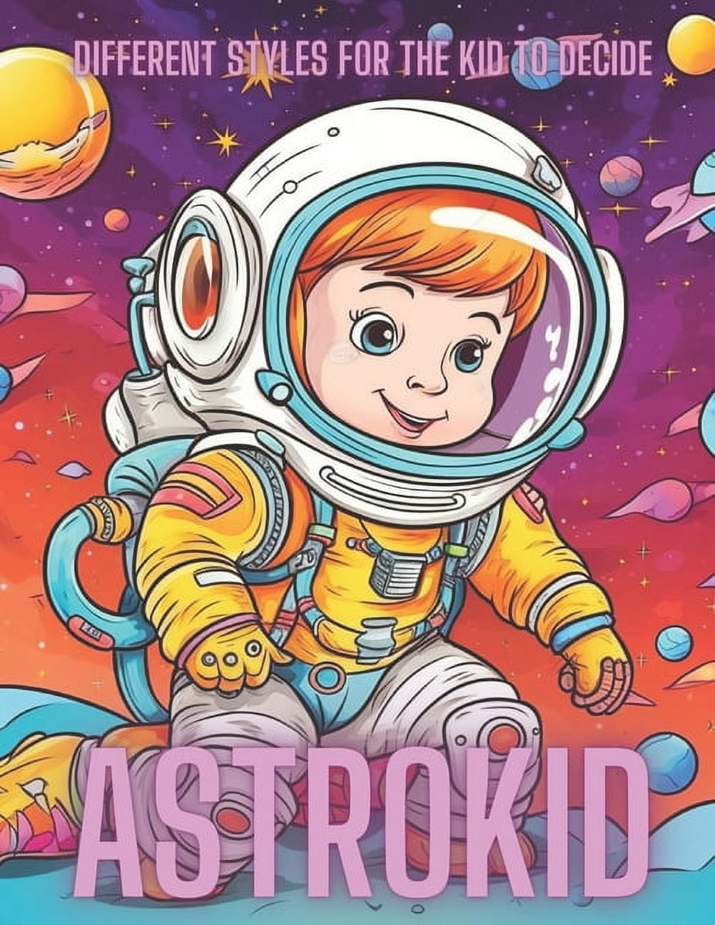 AstroKid: Coloring book for children Age 4-12, (Paperback) - Walmart.com
