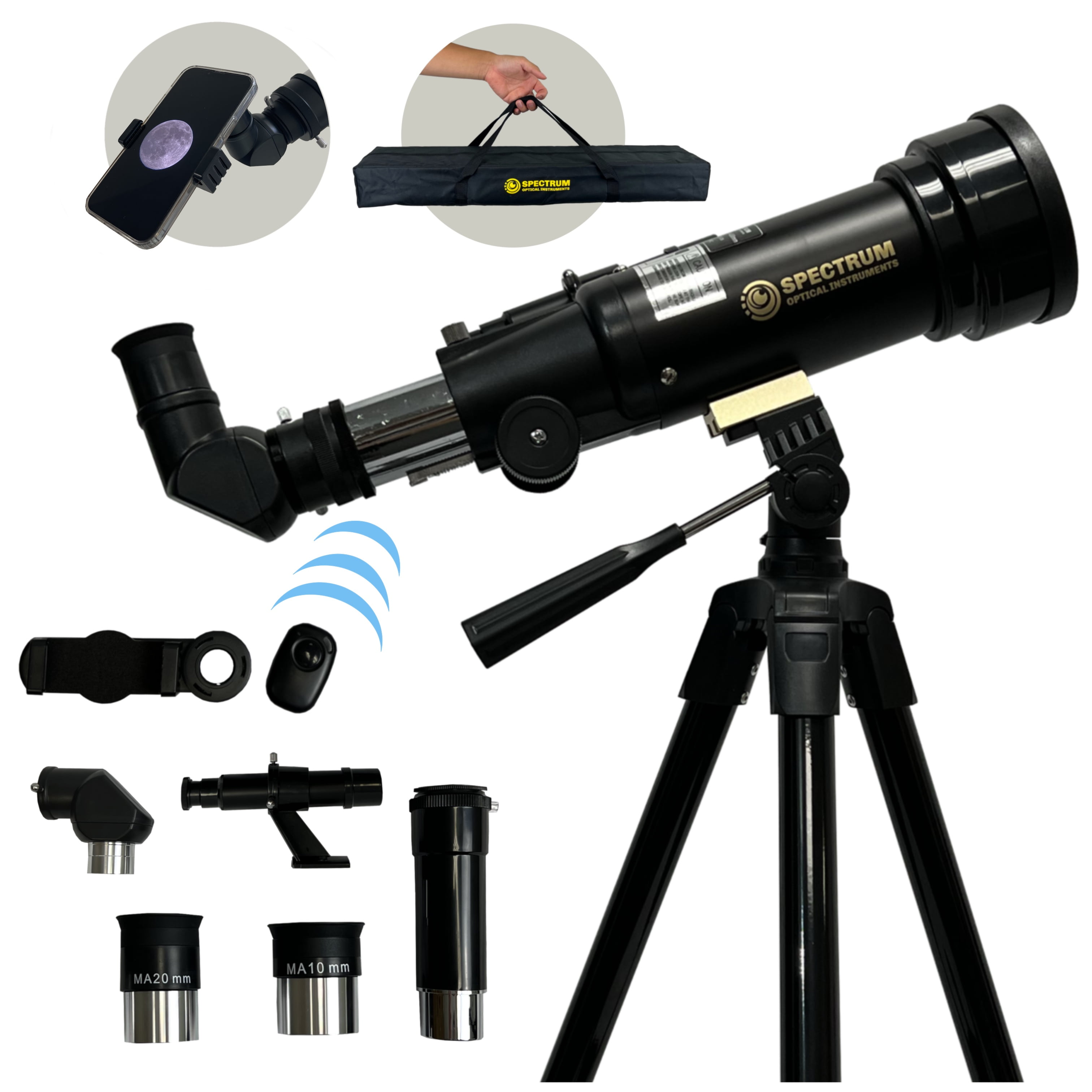 AstroLite 70AZ Refractor Telescope Carry Bag Bundle – 70mm Aperture ...