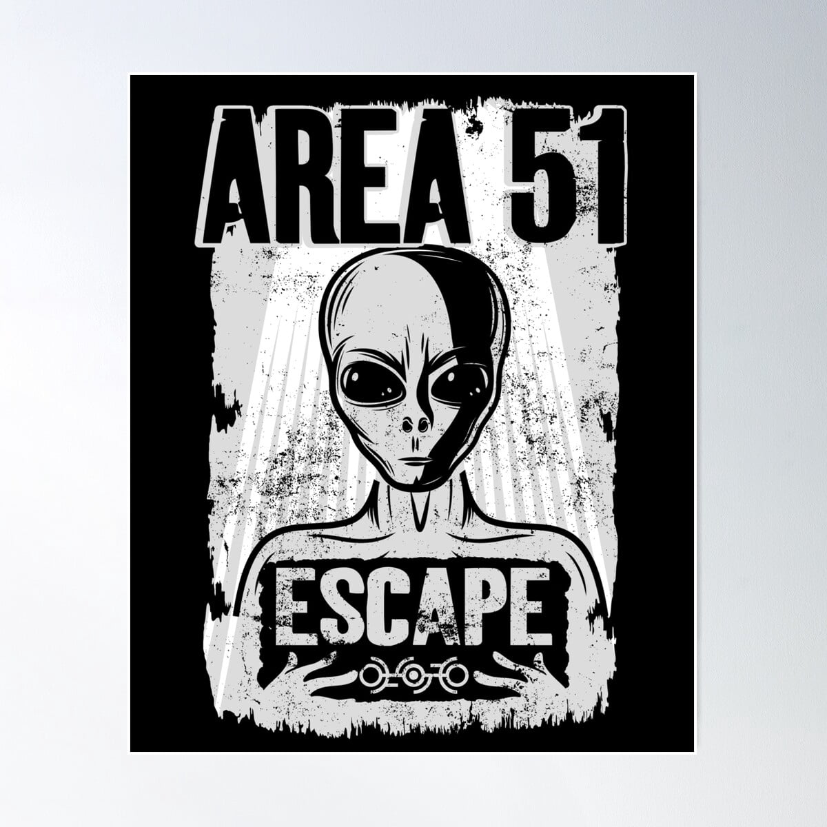 Astrobiology Alien Ufo Gifts Area 51 Escapee Poster Wall Art, Modern ...