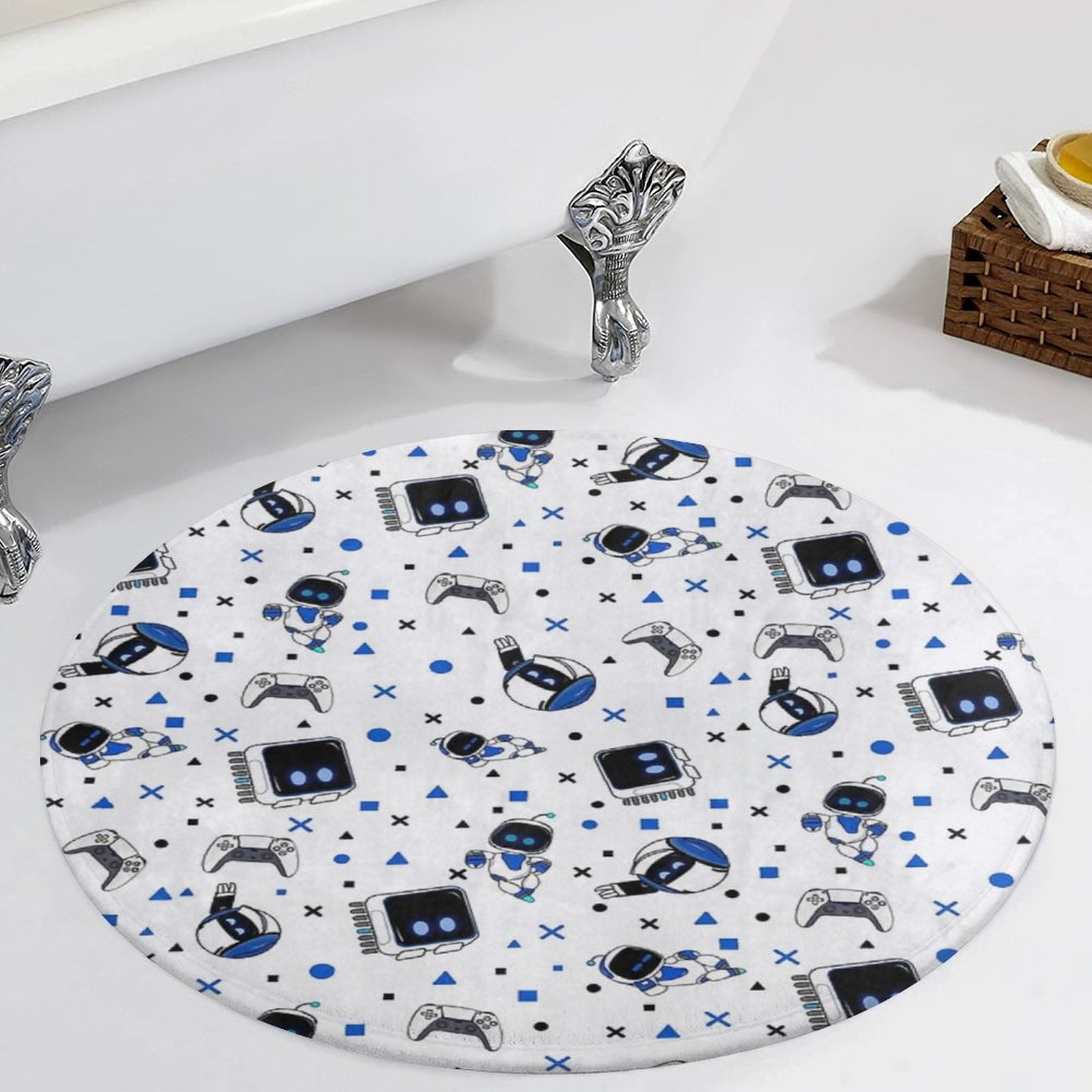 Astrobot And Friends Round Carpet Circle Rug Outdoor Patio Area Rug ...