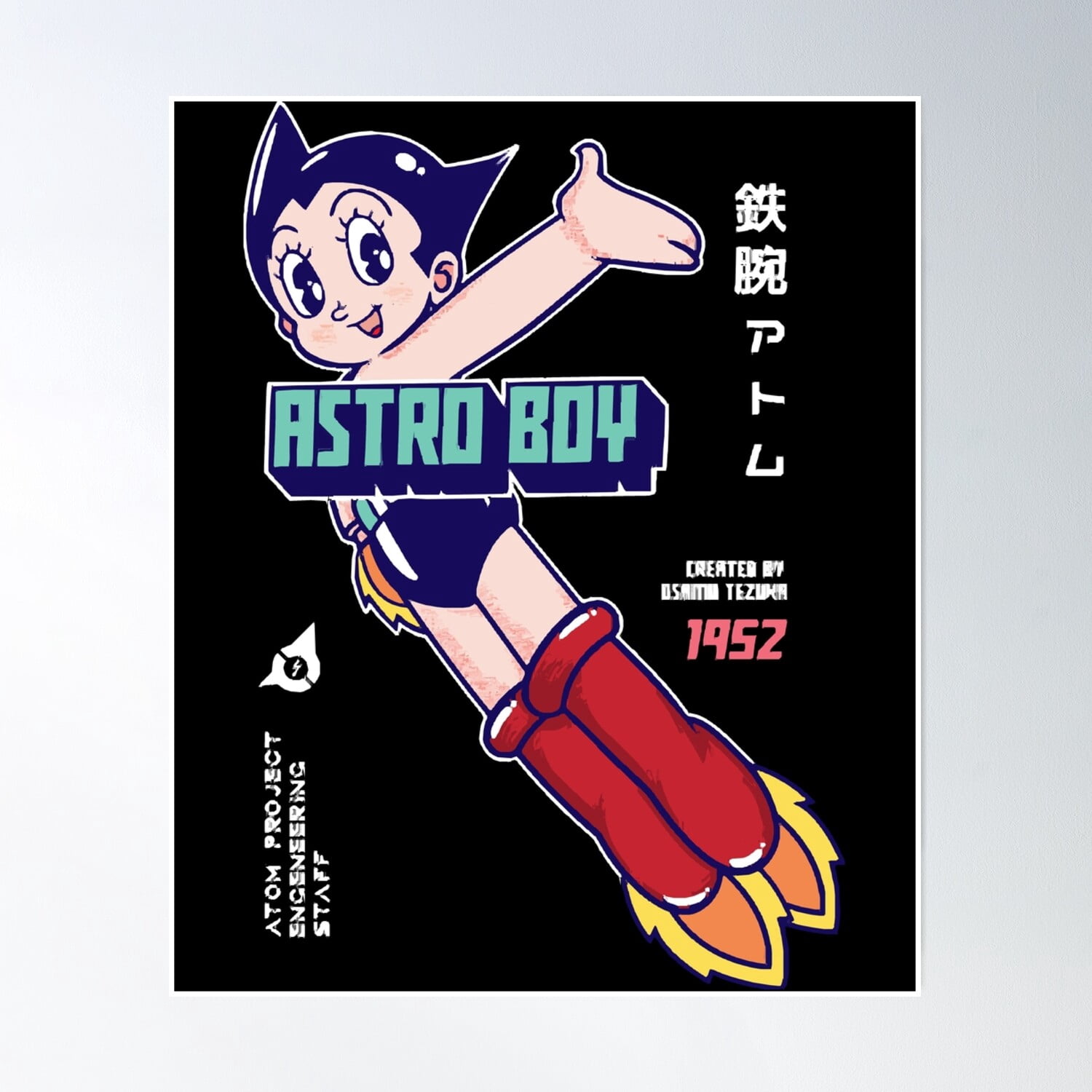 Astroboy - Mighty Atom Poster Wall Art, Modern Wall Decor, 8x12 ...