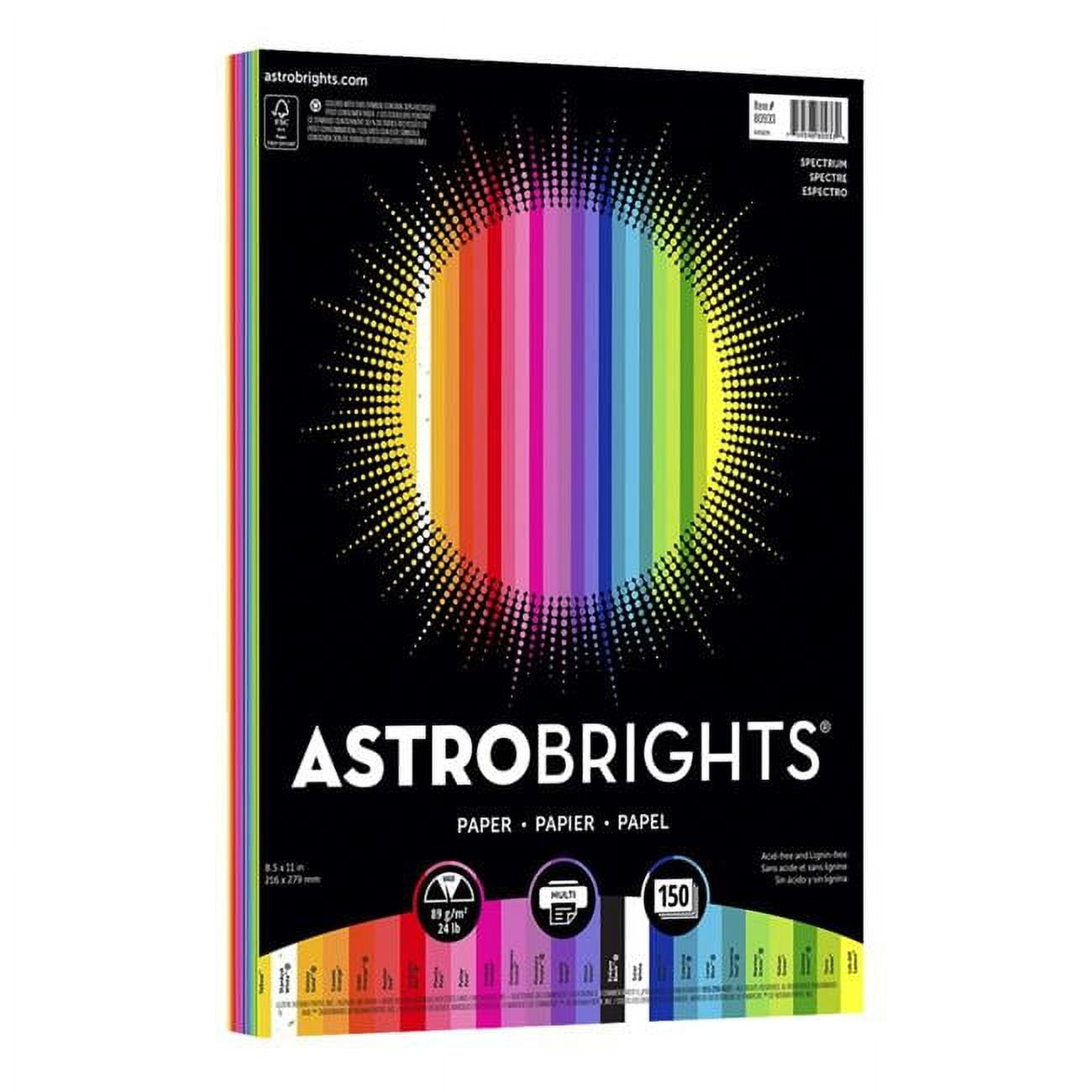 Astrobrights 25-Color Spectrum Pack, 24 lbs - 8.5 x 11 in. - Pack of ...