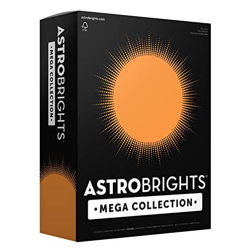 Astrobrights Mega Collection, Colored Cardstock, Bright Orange, 320 ...