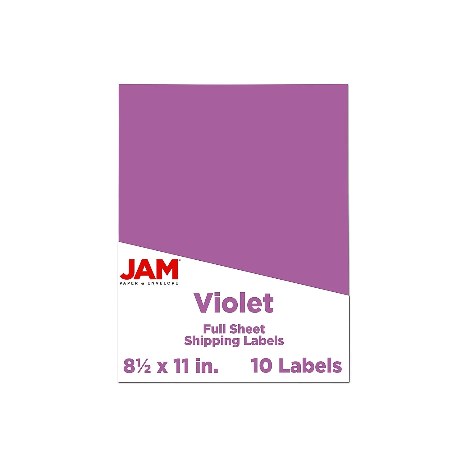 Astrobrights Shipping Labels Full Page 8 1/2 x 11 Sticker Paper Violet ...