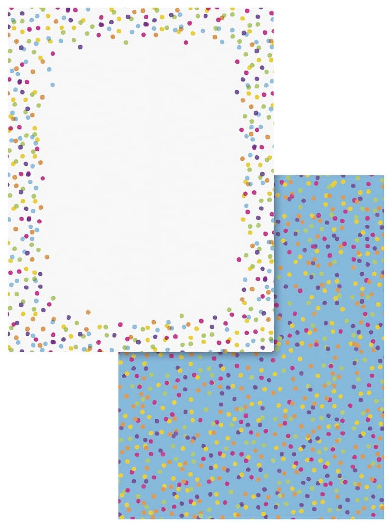 Astrodesigns Pre-Printed Paper, 8.5 x 11, Watercolor Dots, 100 Sheets ...