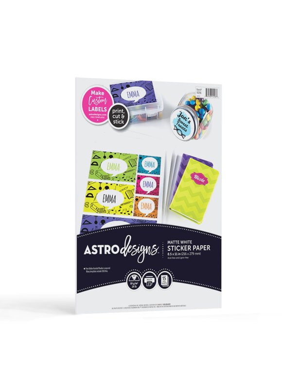 Sticker Paper in Craft Paper - Walmart.com