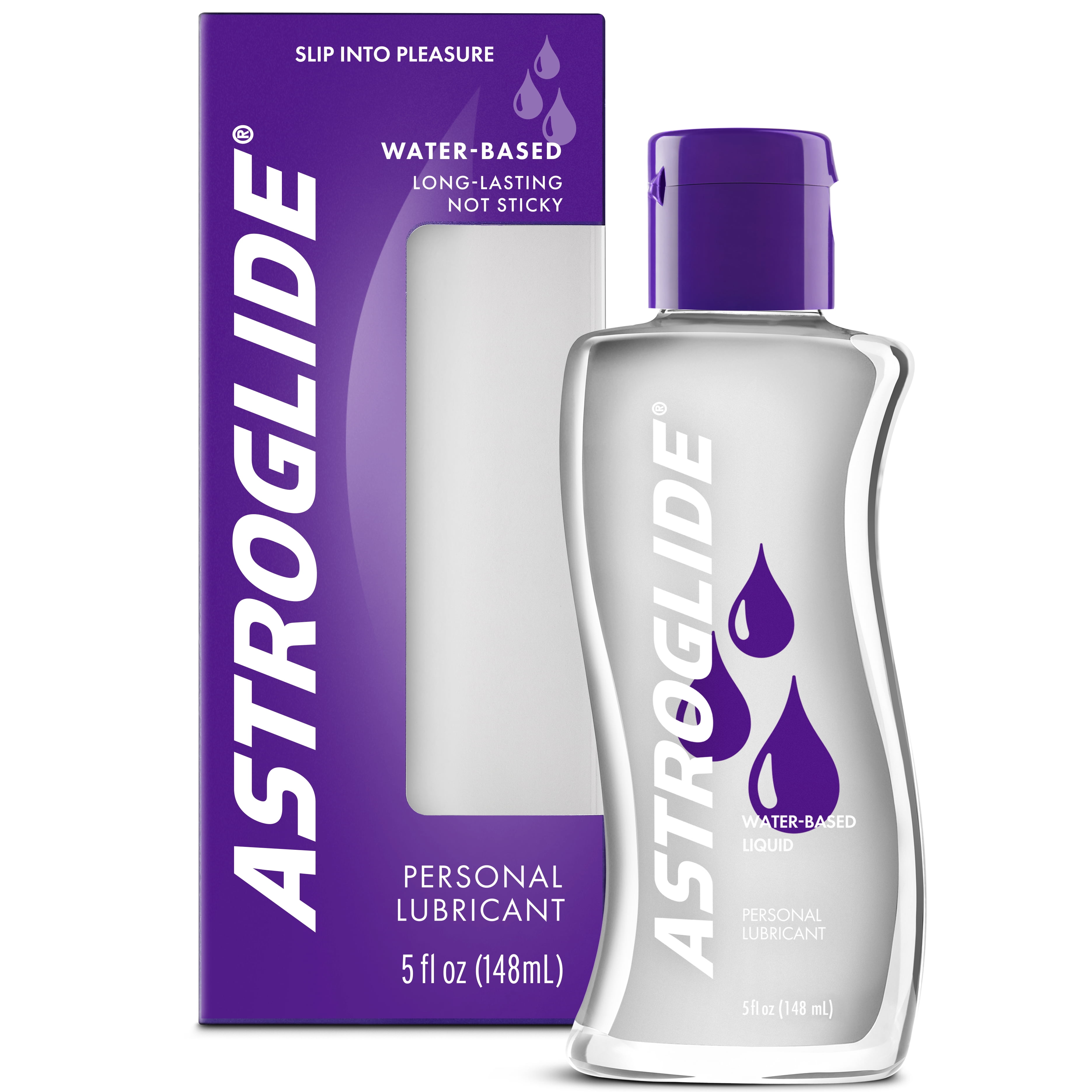 Astroglide Liquid Water Based Personal Lubricant Condom Compatible