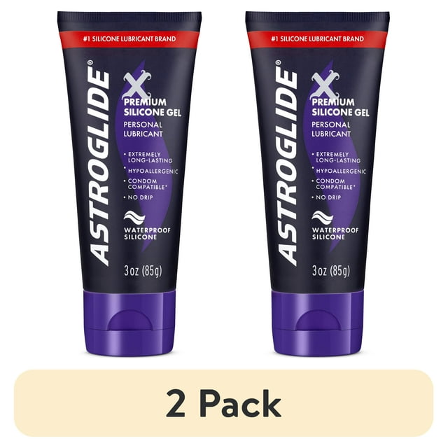 (2 pack) Astroglide X Gel, Premium Silicone Gel Personal Lubricant ...