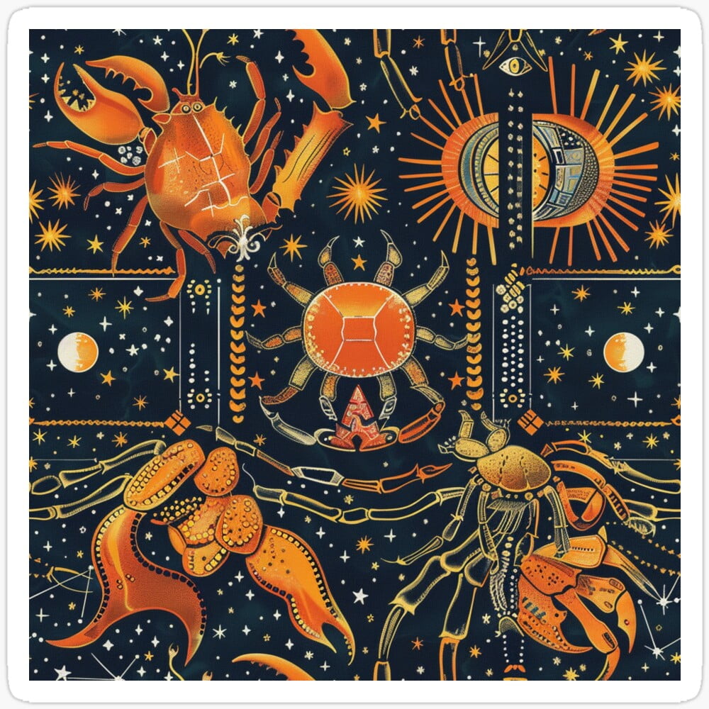 Astrological Sign Cancer Sticker Kir-5842 - Walmart.com