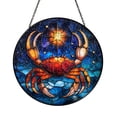 Astrology Cancer Symbol Stained Glass Suncatcher, Decorative Window ...