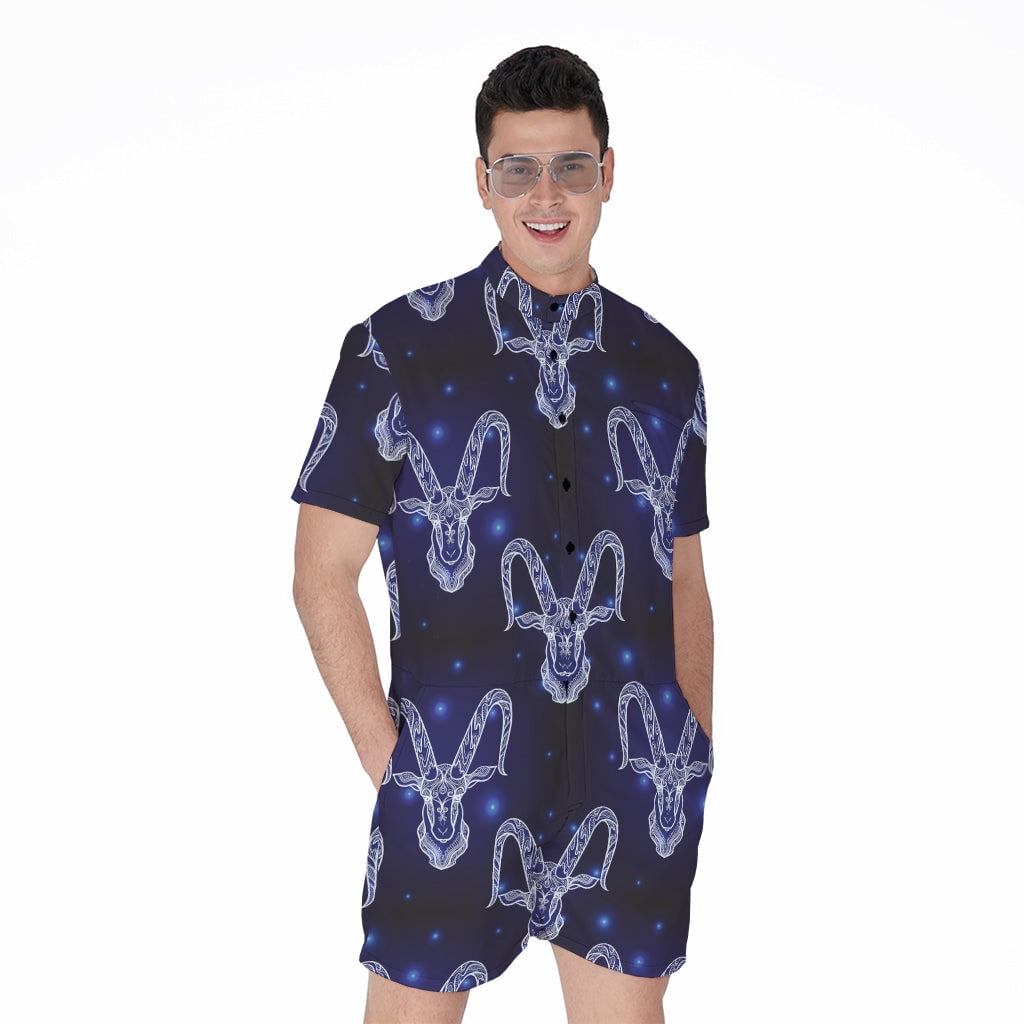Astrology Capricorn Sign Short Sleeve Men'S Rompers, Zodiac Horoscope ...